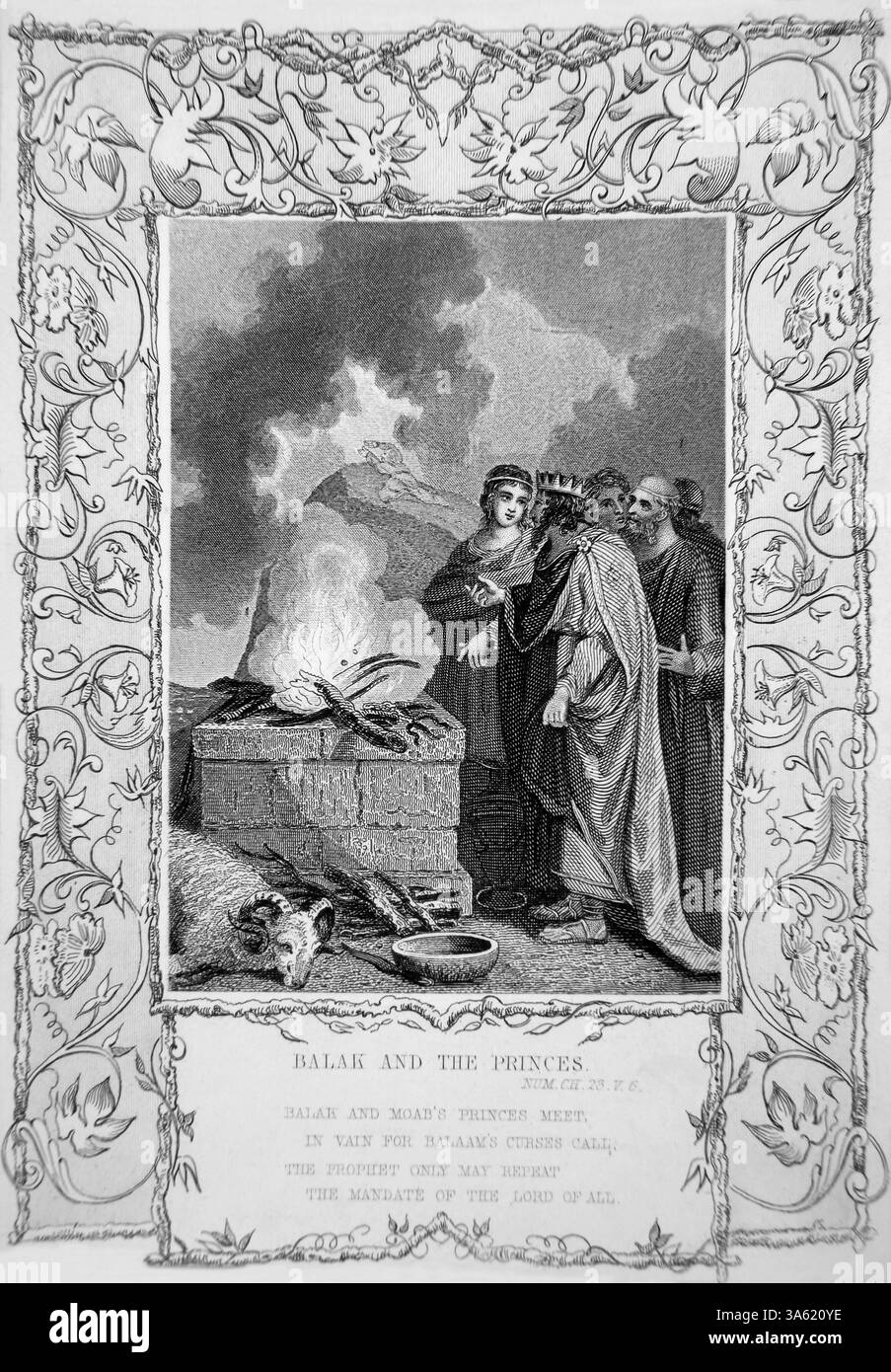 Balak and the Princes (Numbers) Balaam goes to Balaak who is standing ...