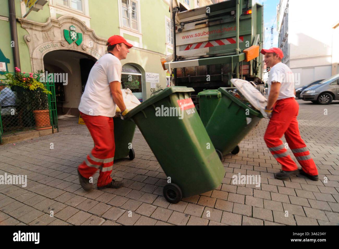 waste glass collection in garbage can and recycling for reusing ...