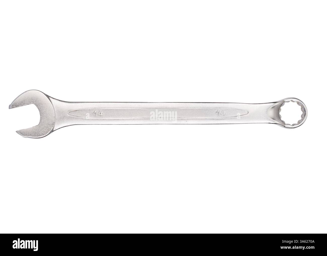 Metal Combination Spanner with Open and Ring End Stock Photo - Alamy