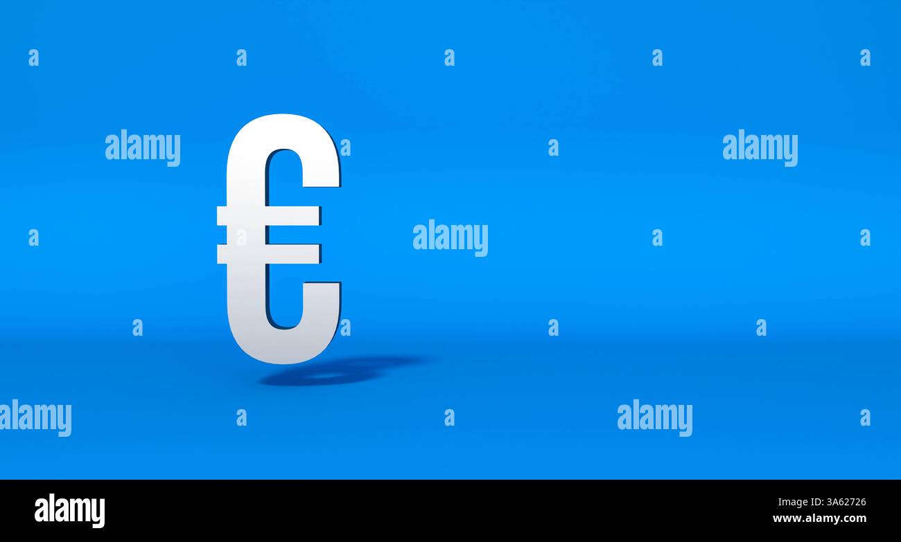 Euro currency sign. Euro currency sign. 3D sign, icon, Euro currency ...