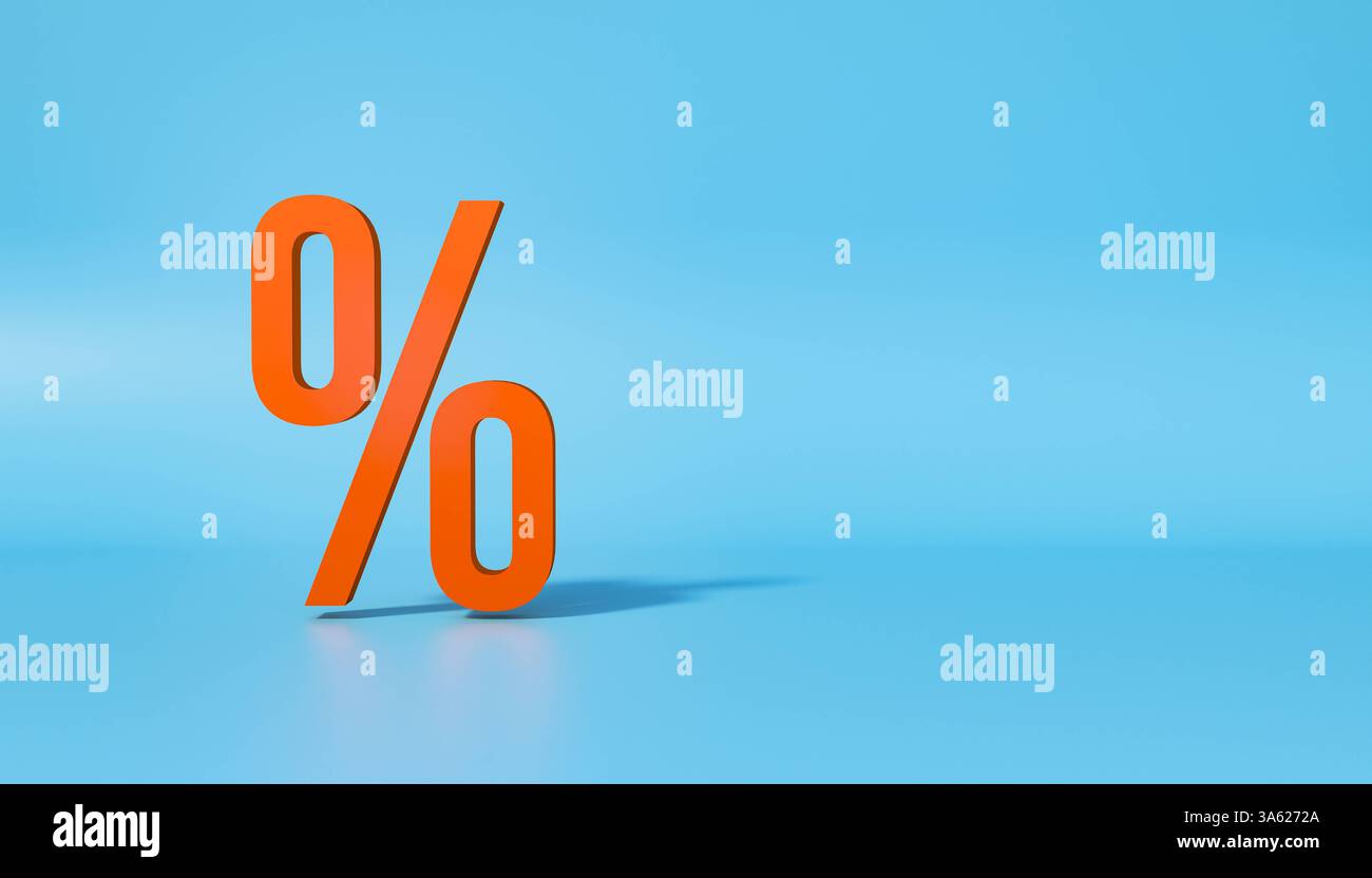 Percent sign Percent sign. Symbol, 3D sign, icon, mathematics, physics ...