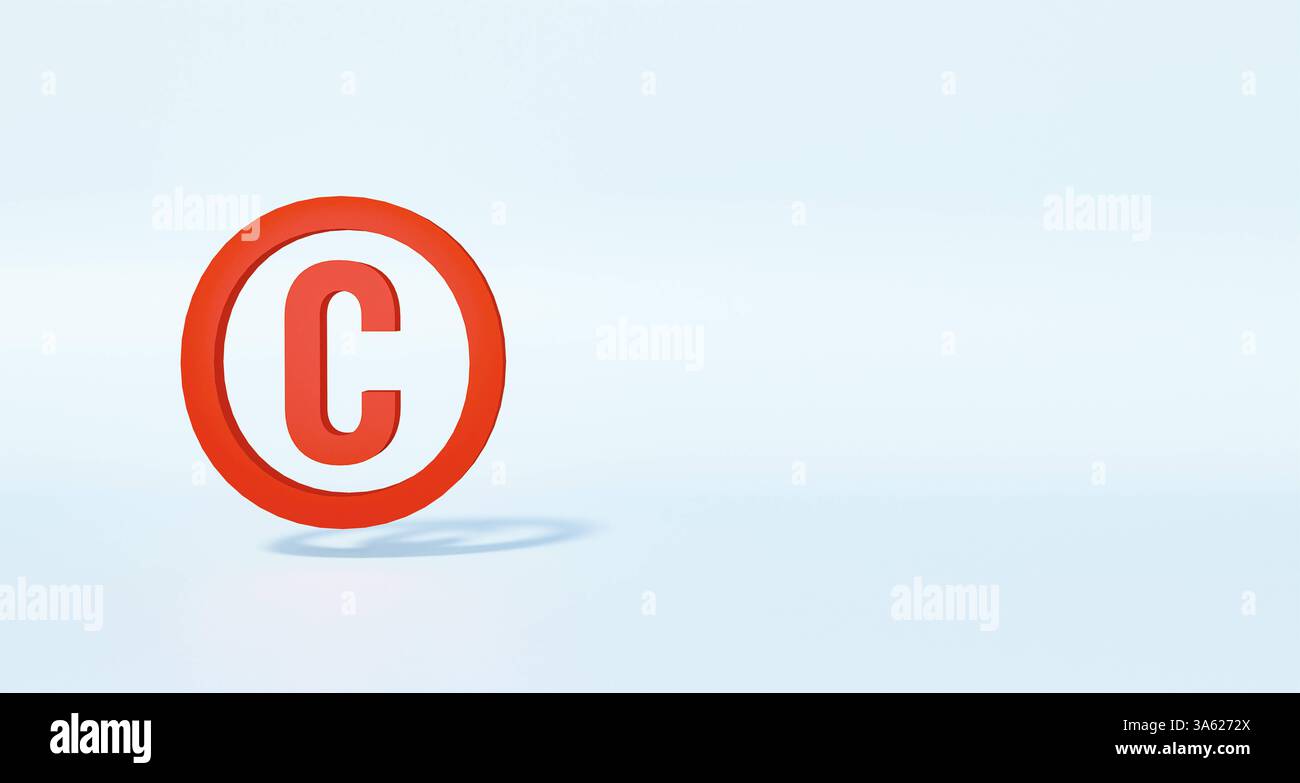 Copyright sign Copyright sign. 3D sign, icon, copyrgith symbol ...