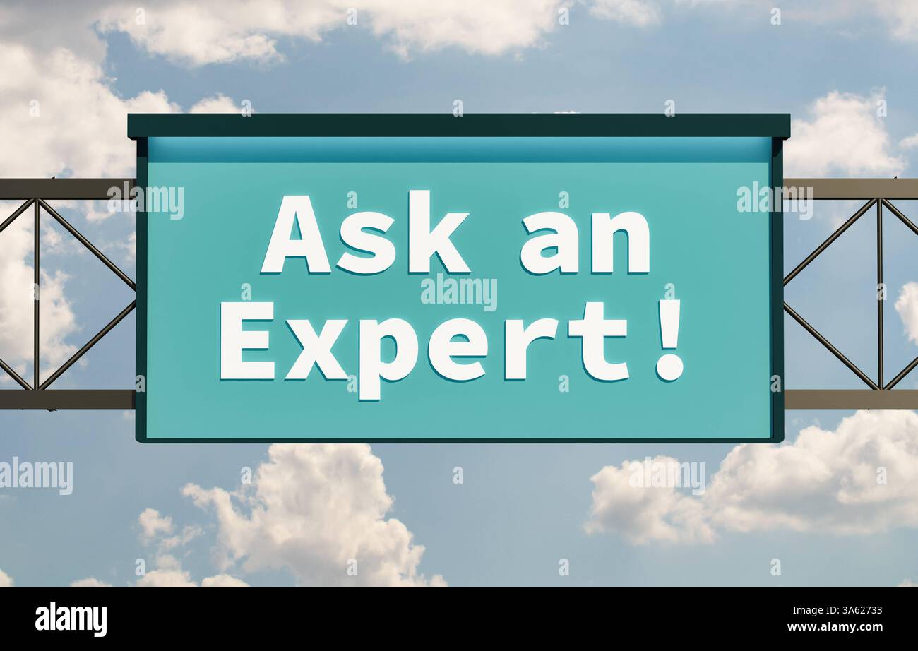 Ask an Expert Ask an Expert Highway board, blue sky and clouds. Advice ...