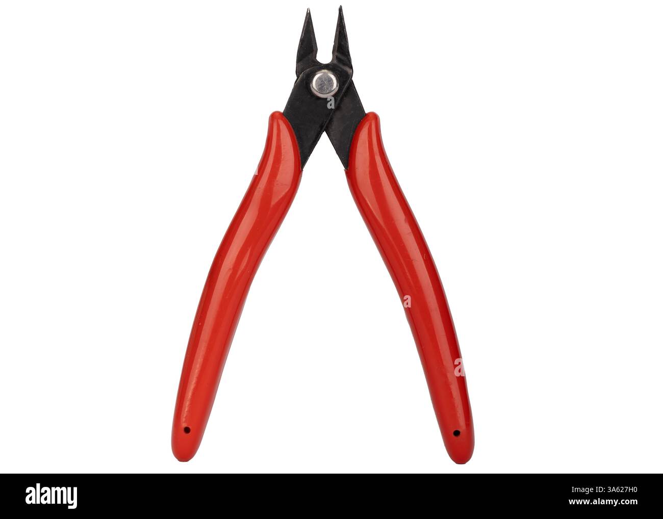 Precision Wire Cutter with Red Handles Isolated Stock Photo - Alamy