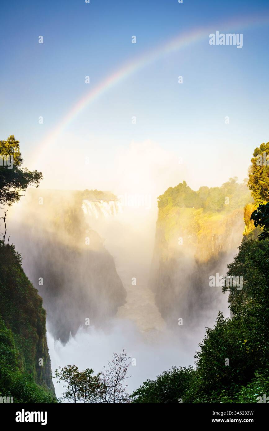 Scenic view of Victoria Falls in Zimbabwe Stock Photo - Alamy