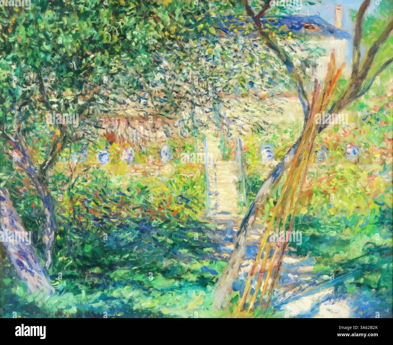 The garden at Vetheuil, 1881 (Painting) by Monet, Claude (1840-1926 ...