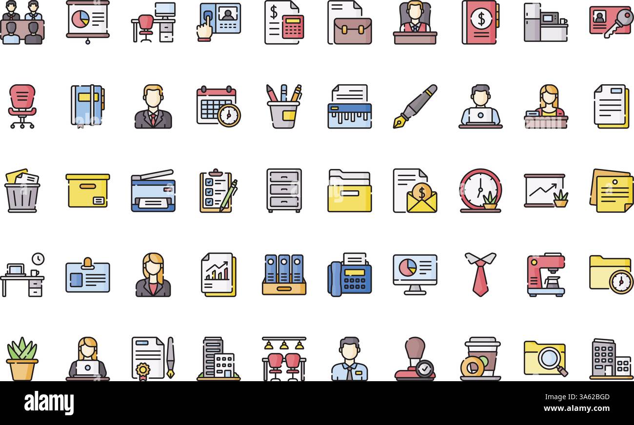 Office icons High-Quality Vector Icons Collection with Editable Stroke ...