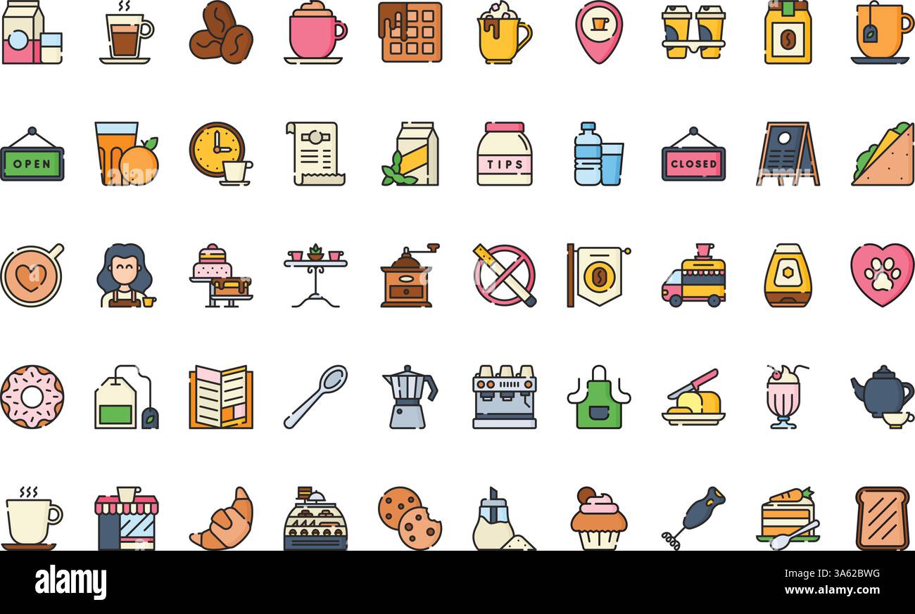 Coffe shop icons High-Quality Vector Icons Collection with Editable ...