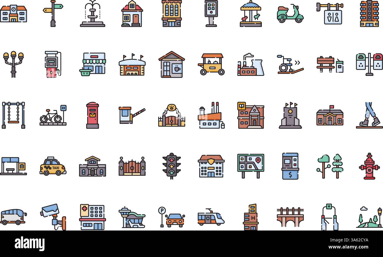 City icons High-Quality Vector Icons Collection with Editable Stroke ...