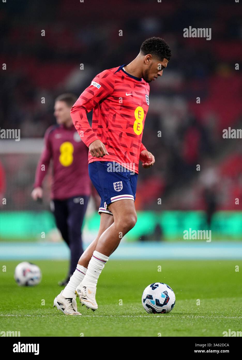England's Jude Bellingham warming up before the 2026 FIFA World Cup ...