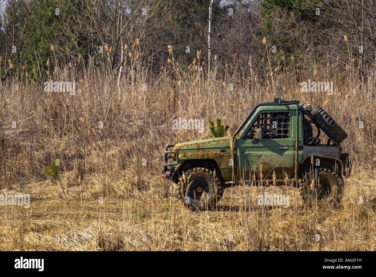 Modified cars for driving in difficult terrain, sorry through mud ...