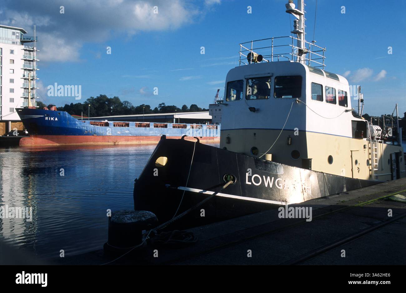 Ipswich wet dock Suffolk UK Stock Photo - Alamy