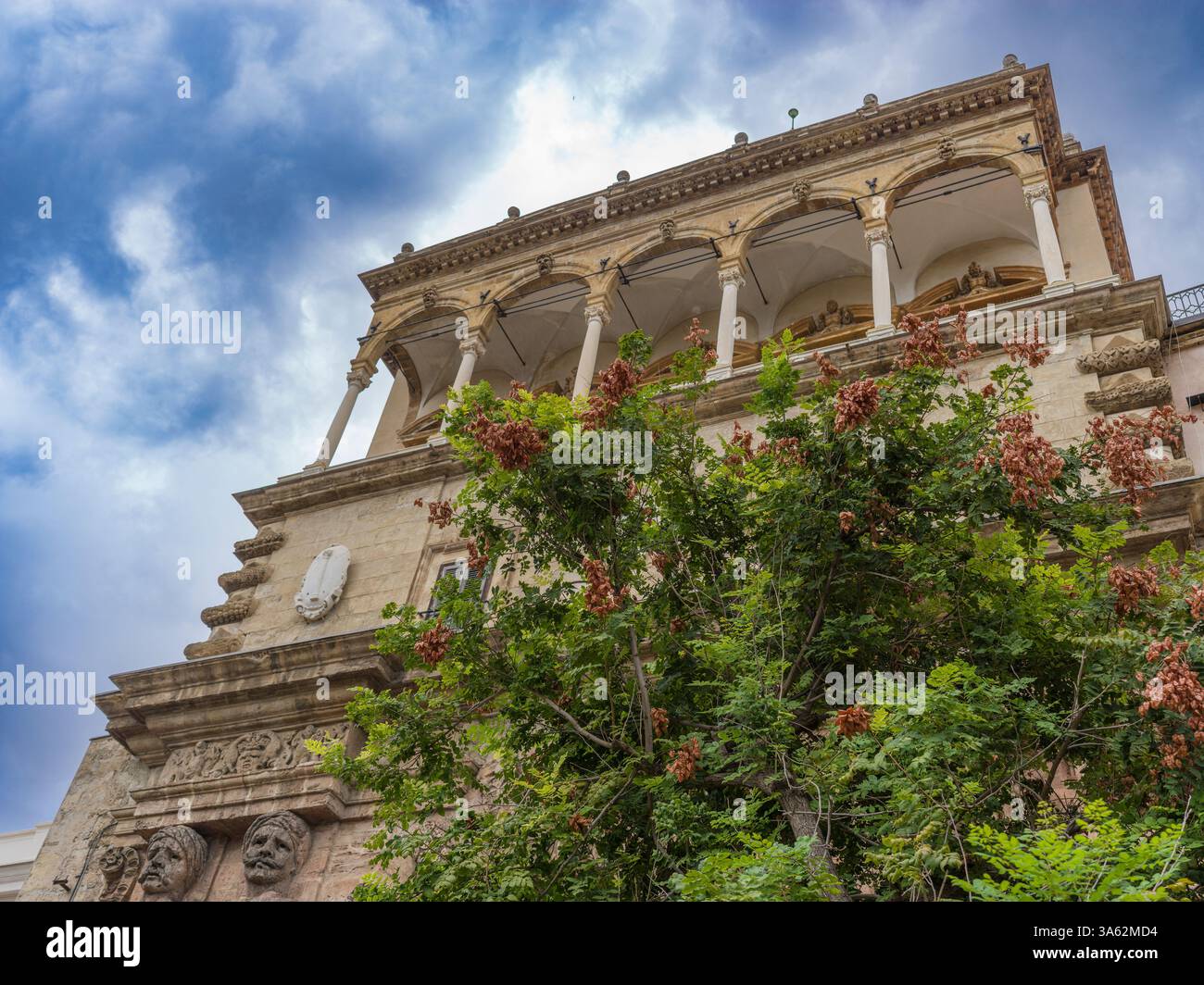 Exterior view of Porta Nuova of Palermo,a medieval gate to the ...