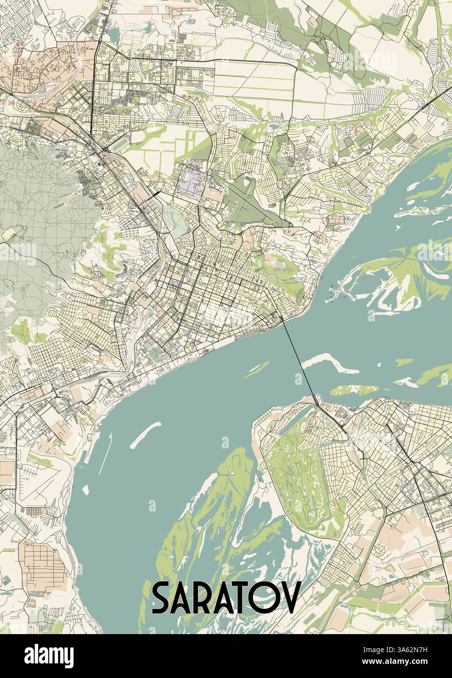 Volga River Map