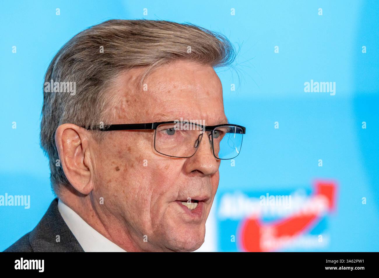 Berlin, Germany - March 24, 2025: Press statement by the AfD ...