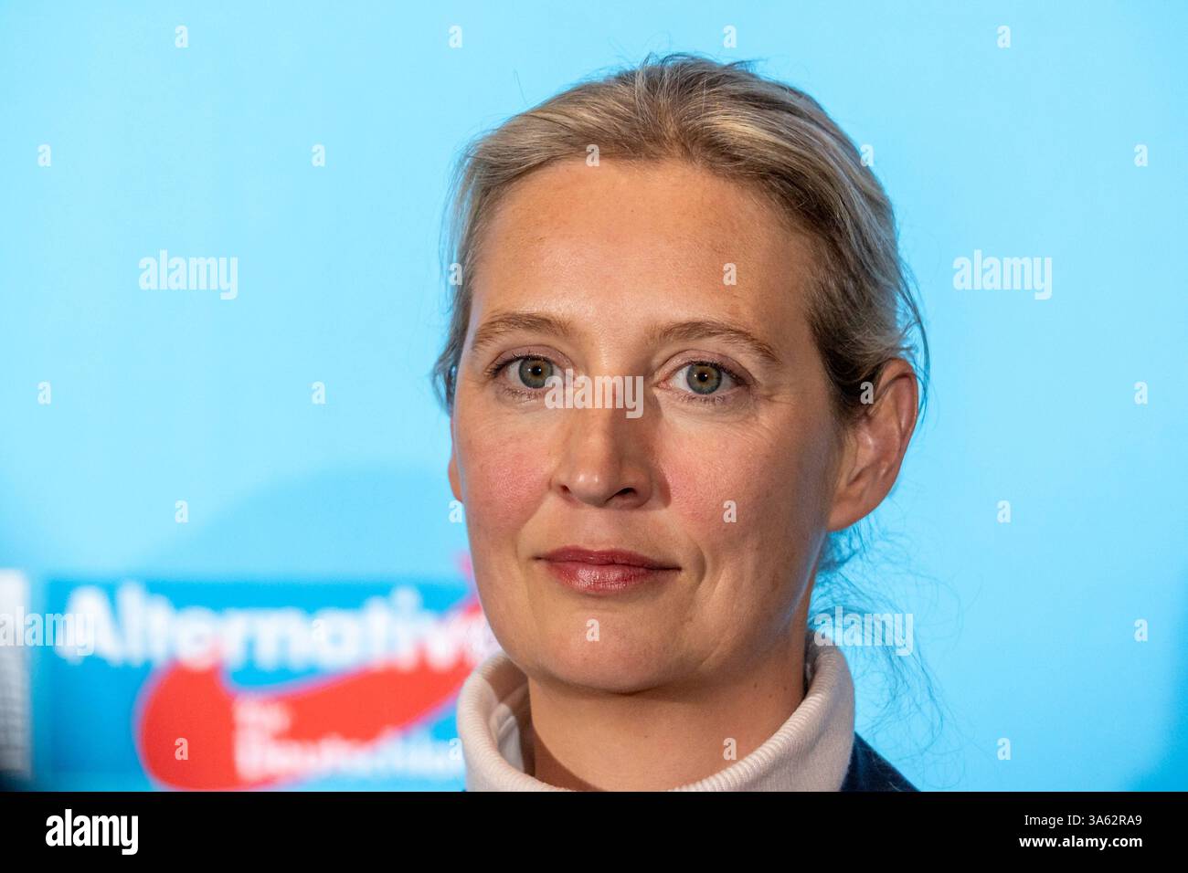 Berlin, Germany - March 24, 2025: Press statement by the AfD ...