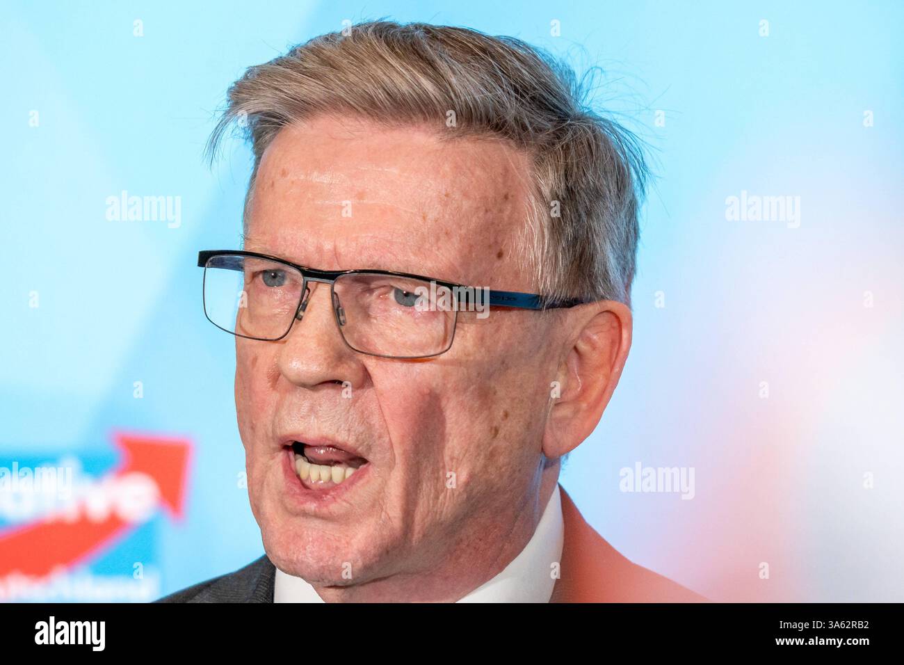Berlin, Germany - March 24, 2025: Press statement by the AfD ...