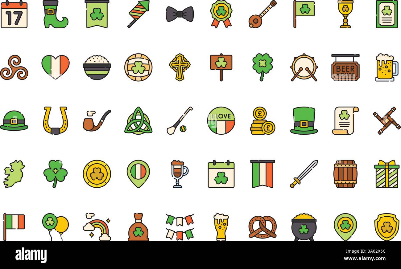 Ireland icons High-Quality Vector Icons Collection with Editable Stroke ...
