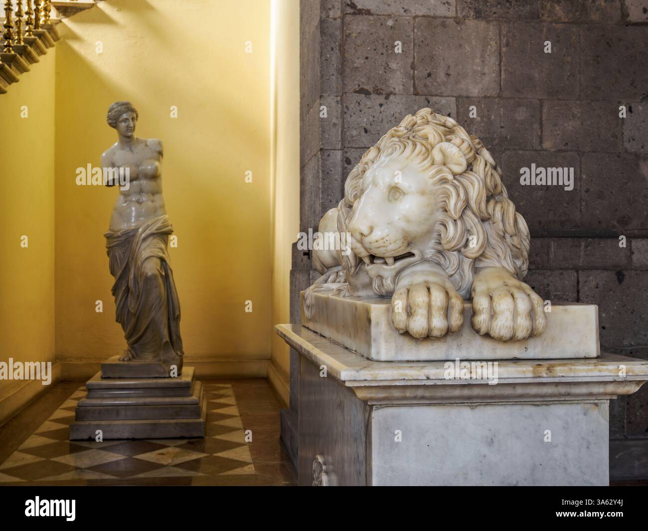 Chapultepec Castle, interior, Mexico City, Mexico Stock Photo - Alamy