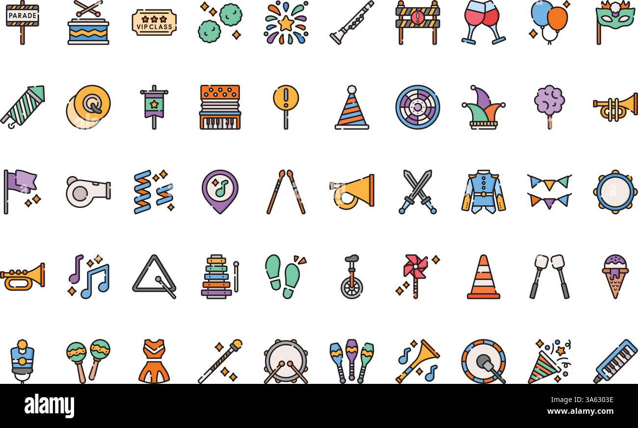 High street parade Stock Vector Images - Alamy