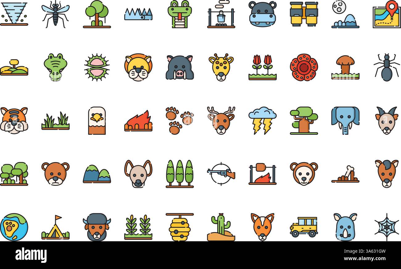 Wildlife icons High-Quality Vector Icons Collection with Editable ...