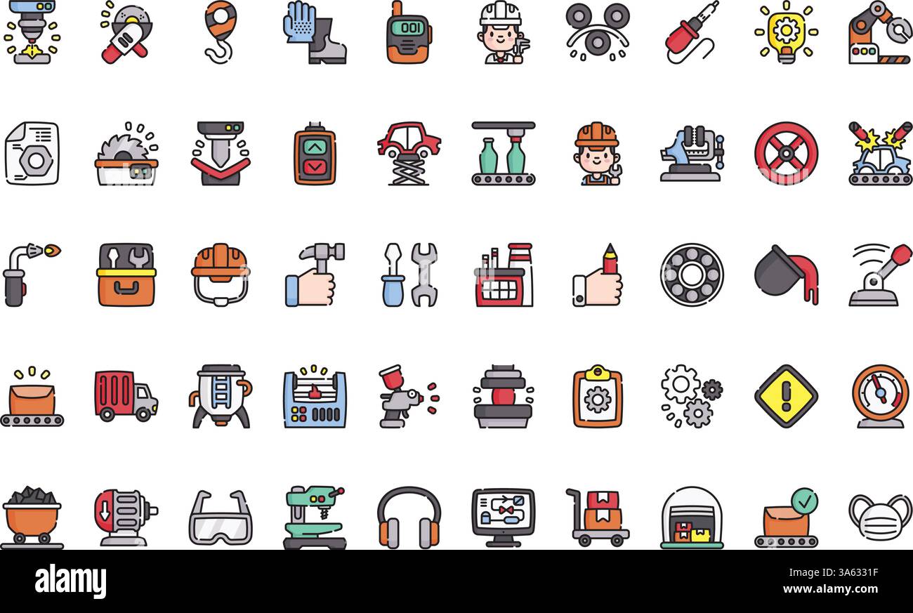 Manufacturing icons High-Quality Vector Icons Collection with Editable ...