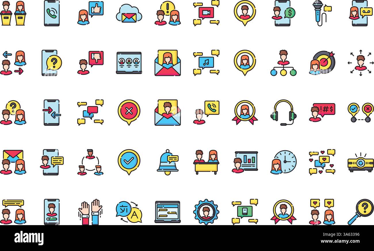 Discussion icons High-Quality Vector Icons Collection with Editable ...