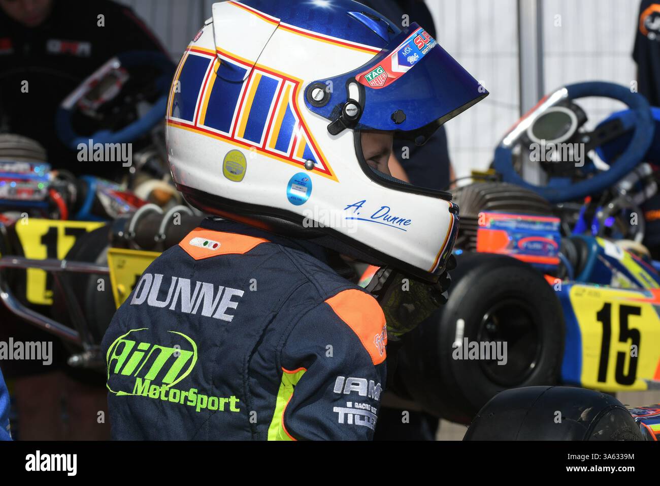 Irish racing driver Alex Dunne who currently (2025) competes in the FIA ...