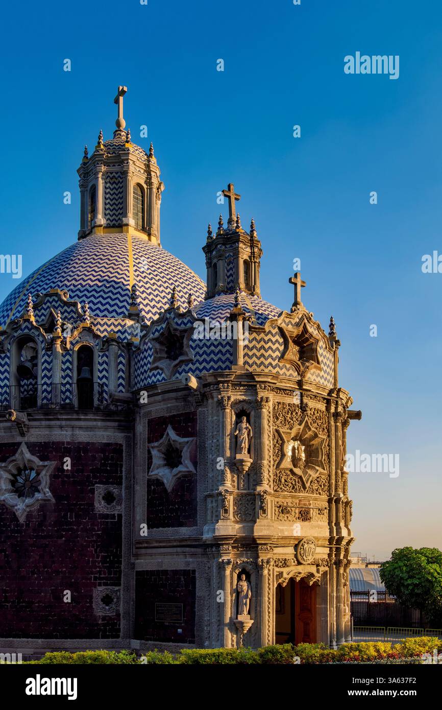 Capilla del Pocito at sunset, Villa de Guadalupe, Mexico City, Mexico Stock Photo - Alamy