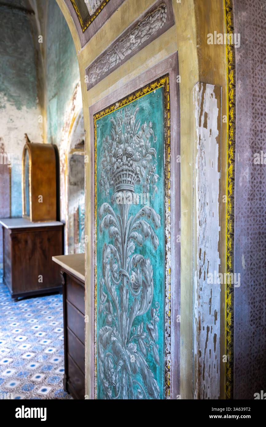 Artwork on an interior wall in Chiesa di Santa Caterina d'Alessandria ...