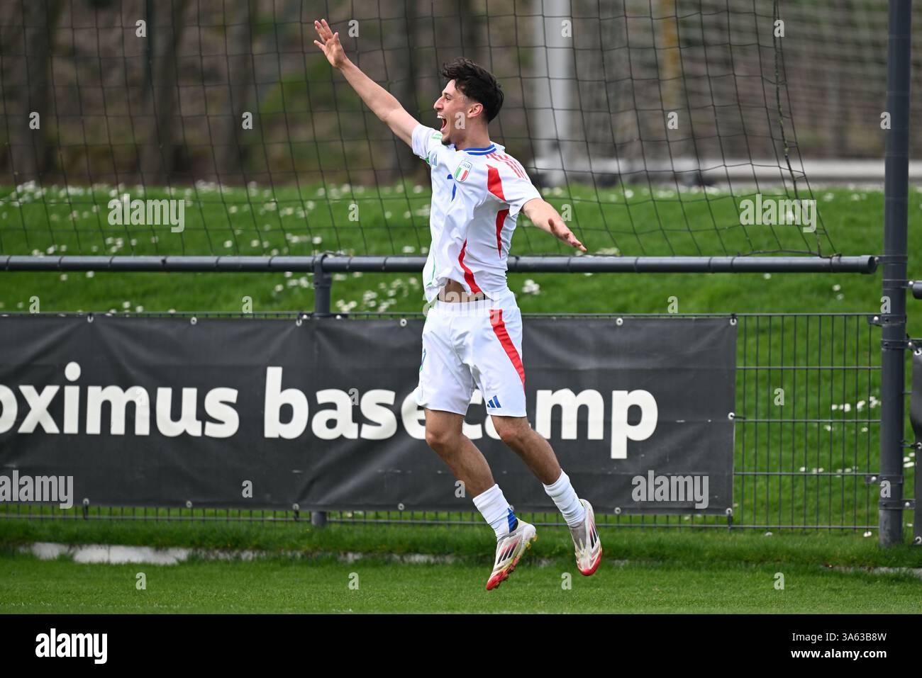 Tubize, Belgium. 24th Mar, 2025. Alessandro Crimaldi (7) of Italy ...