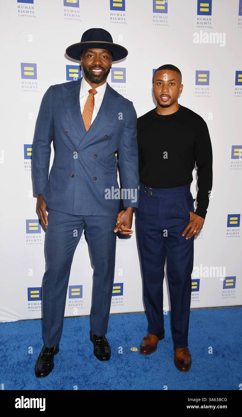 LOS ANGELES, CALIFORNIA - MARCH 22: Elliott Cooper and Greg Mathis Jr ...