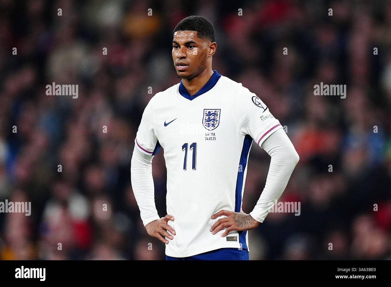 England's Marcus Rashford during the 2026 FIFA World Cup Qualifying ...