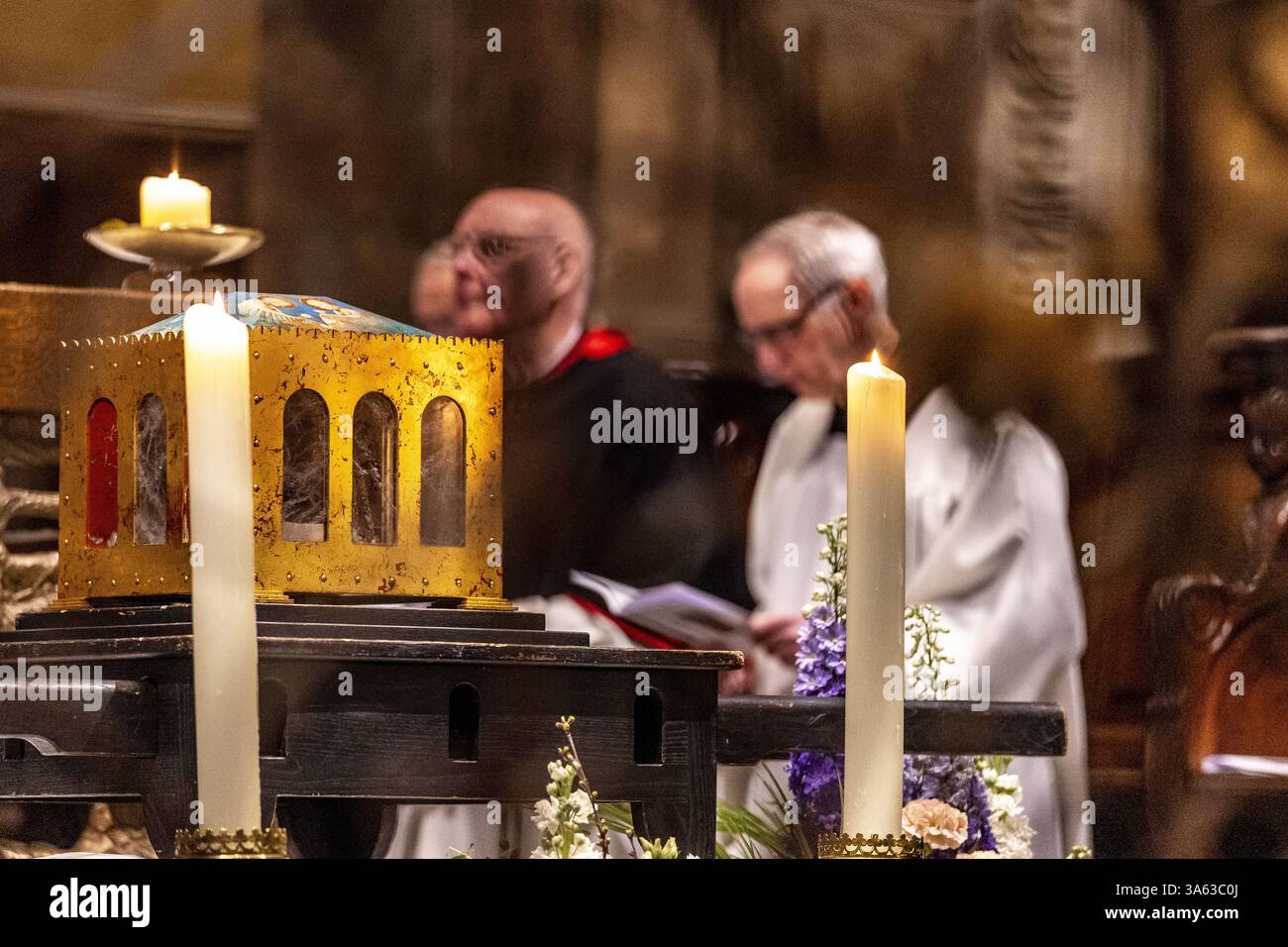 KERKRADE - The relics of St. Thomas Aquinas in Rolduc Abbey Church. The ...