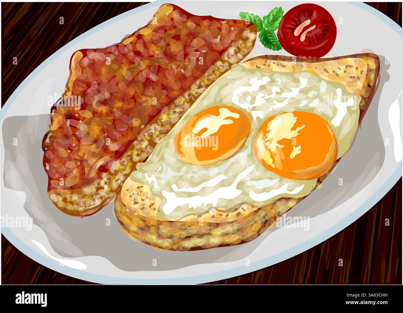 Meal view from above Stock Vector Images - Alamy