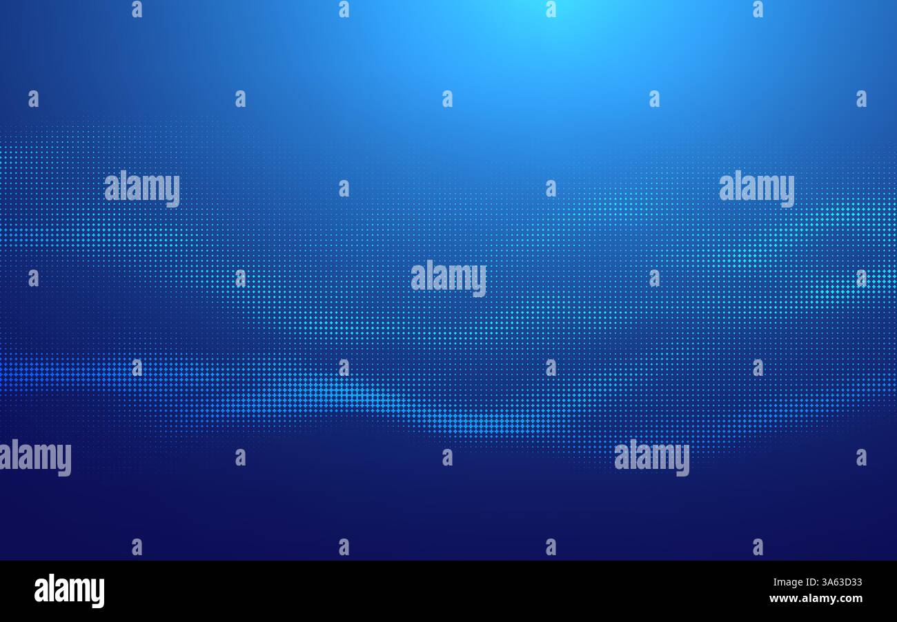 Abstract Blue Futuristic Tech Background with Digital Grid, Blockchain ...