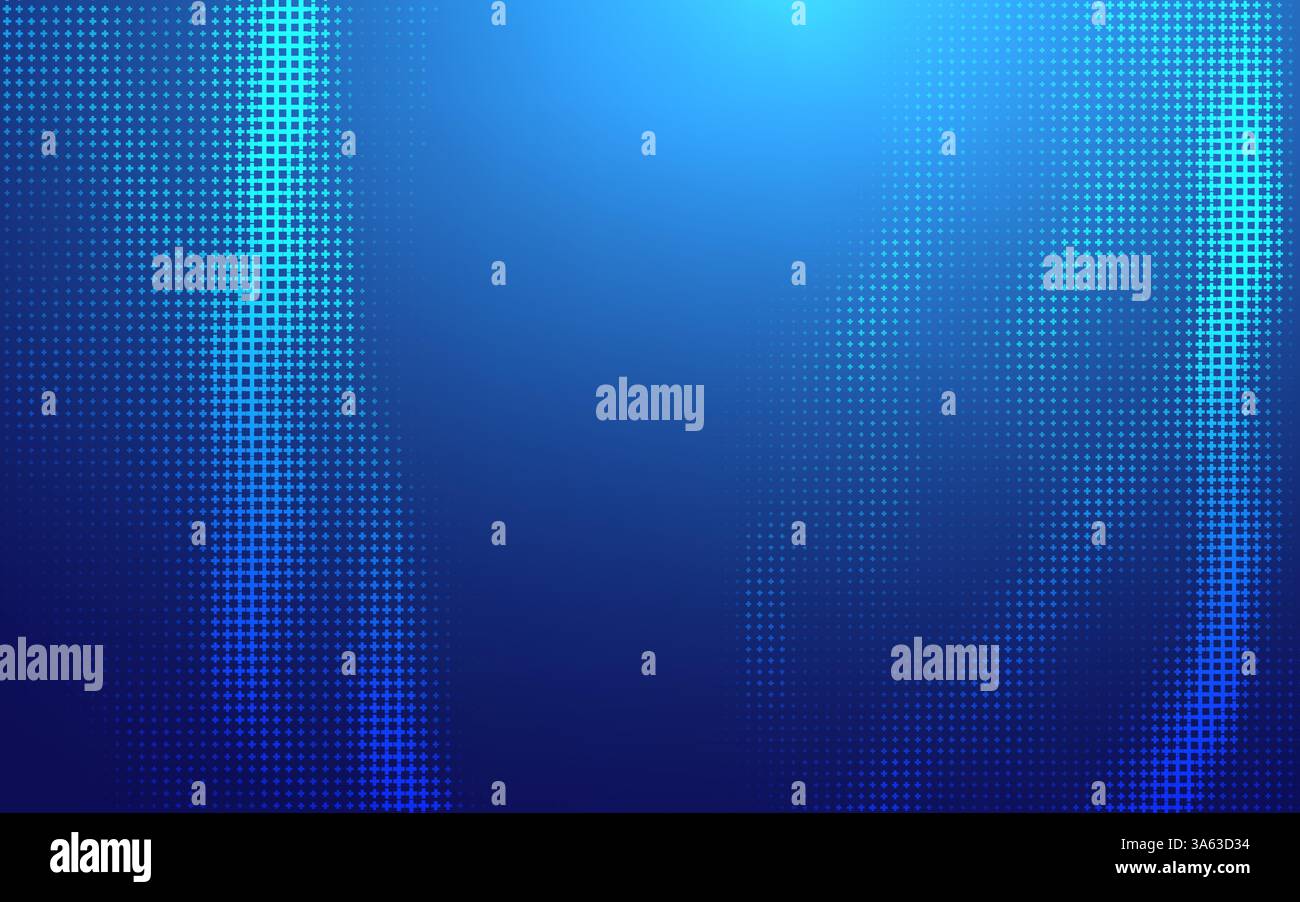 Abstract Blue Futuristic Tech Background with Digital Grid, Blockchain ...