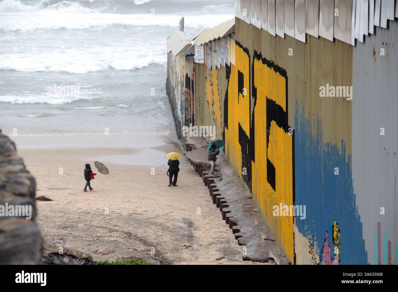 Tijuana, Baja California, Mexico - Mar 14, 2025: Tijuana beaches next ...