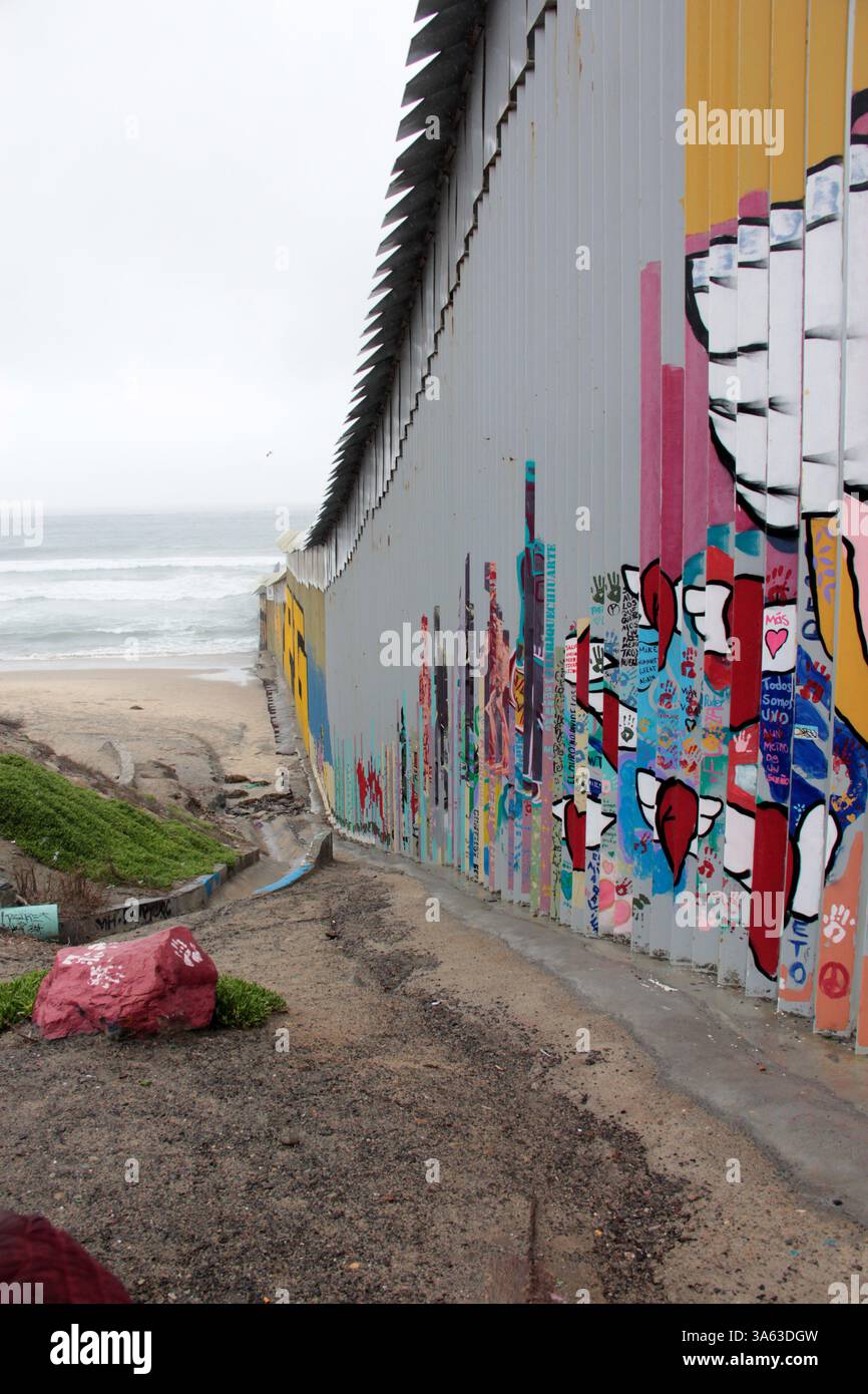 Tijuana, Baja California, Mexico - Mar 14, 2025: Tijuana beaches next ...