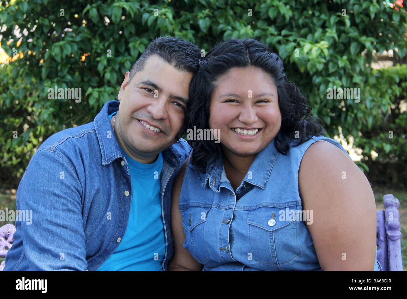 Divorced single dad with his 20-year-old brunette Latina daughter ...