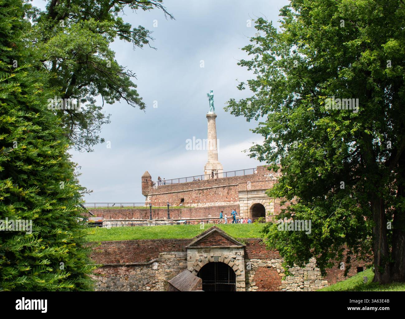 Pobednik, the statue of victory at Kalemegdan, stands as a symbol of ...