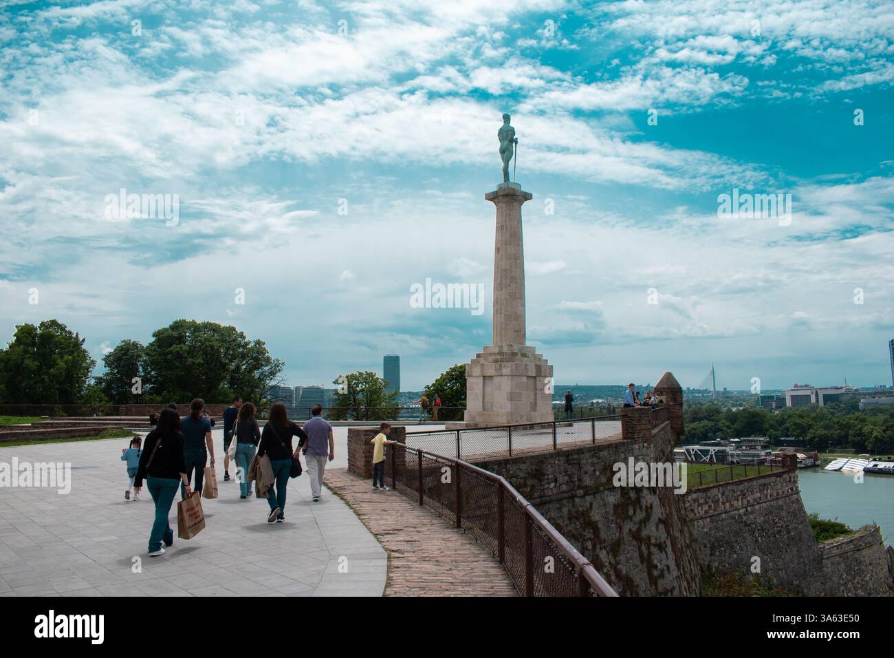 Pobednik, the statue of victory at Kalemegdan, stands as a symbol of ...
