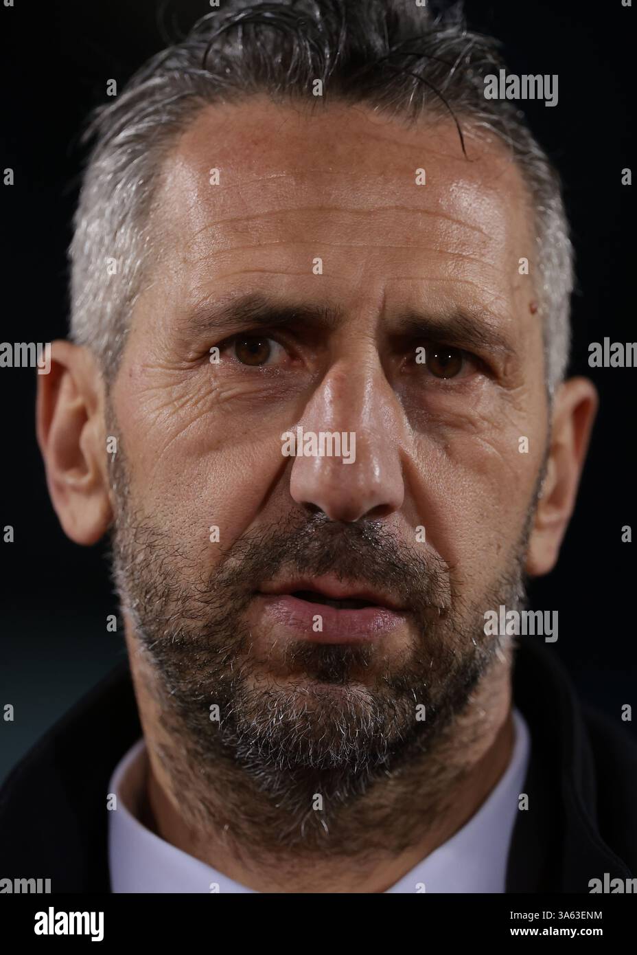 Serravalle, Italy. 24th Mar, 2025. Roberto Cevoli Head coach of San ...