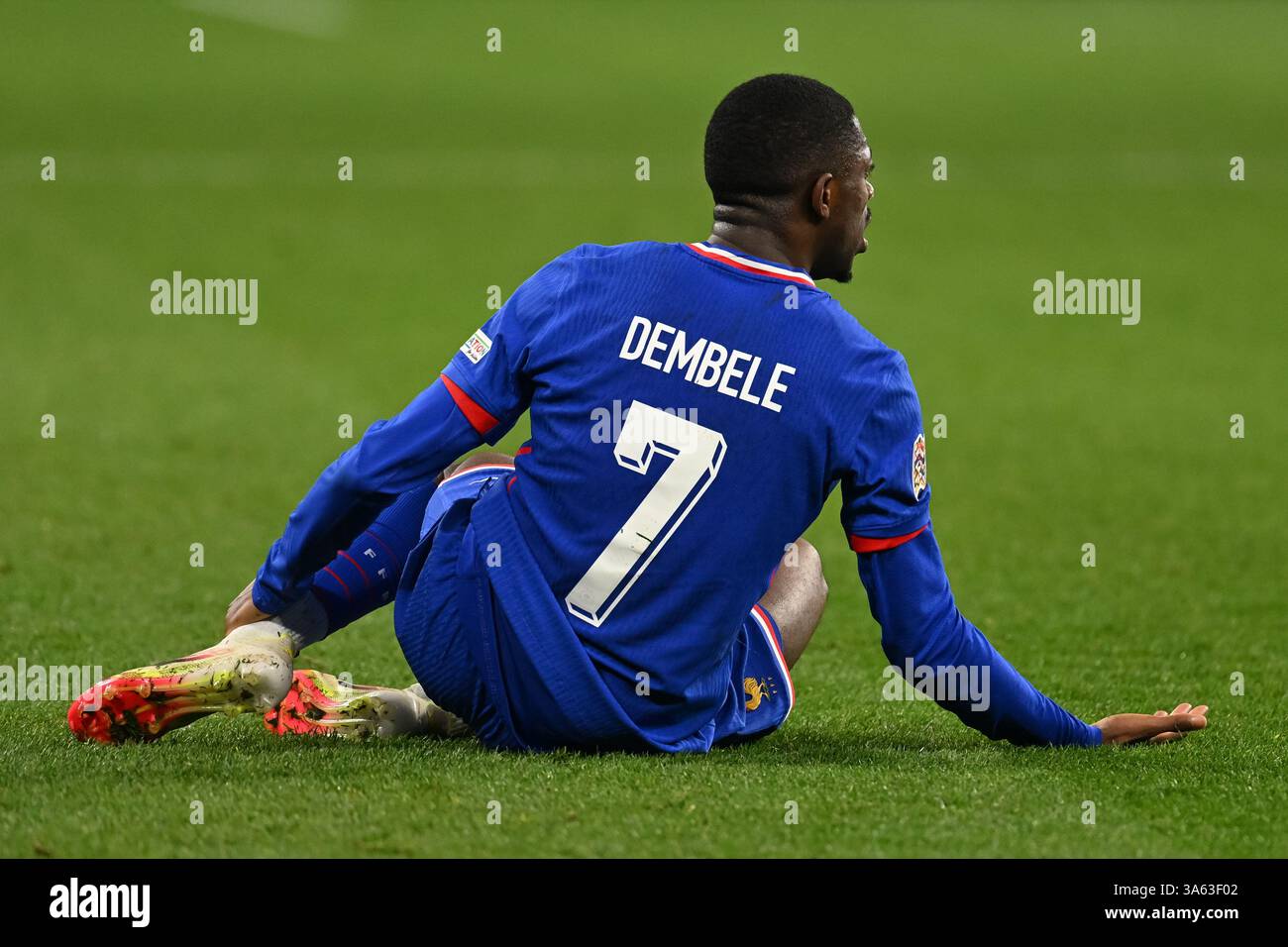 soccer - Ousmane Dembele #7 during the Nations League return match ...