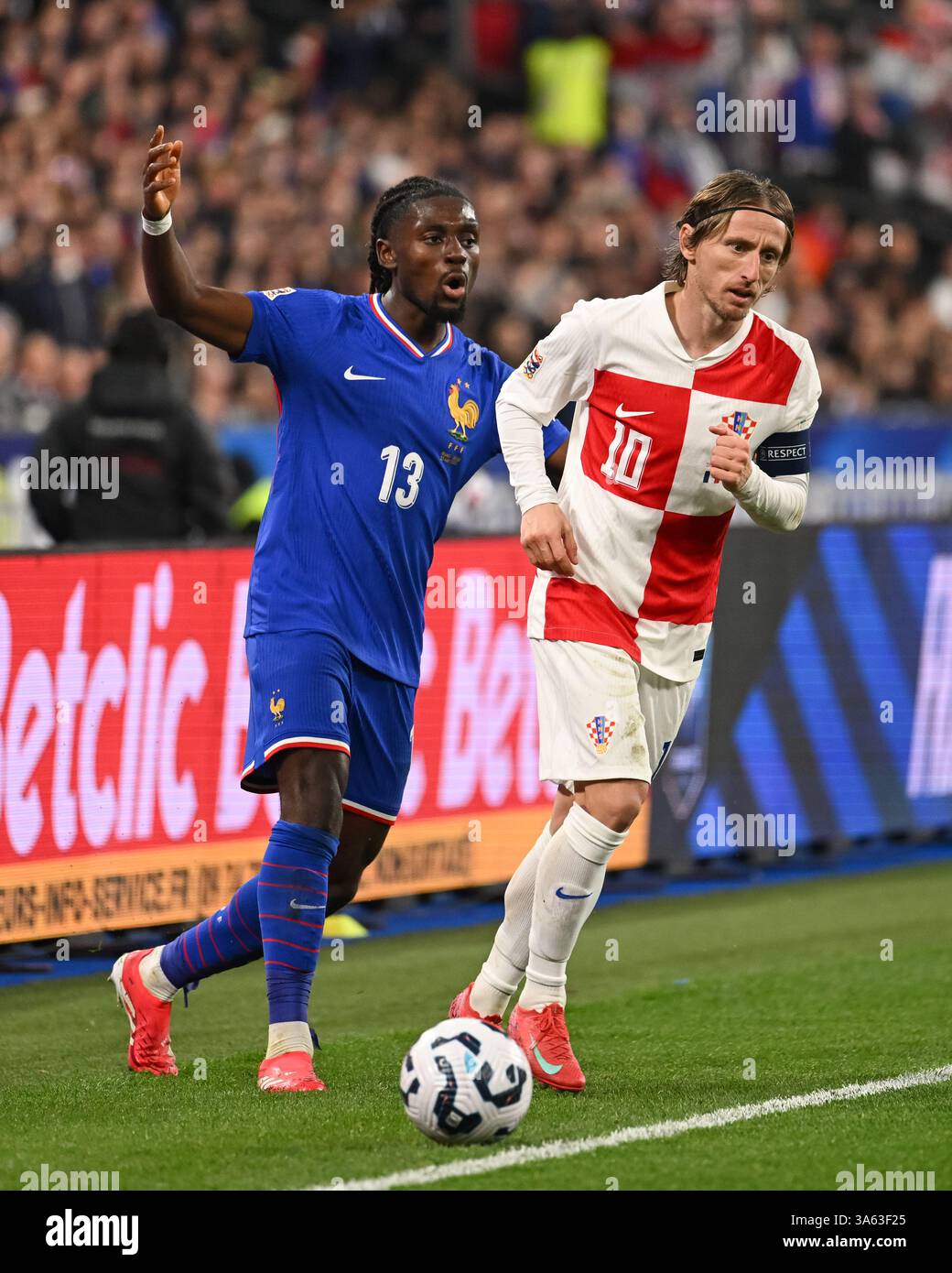 Paris, France. 23rd Mar, 2025. soccer - Luka Modric #10 during the ...