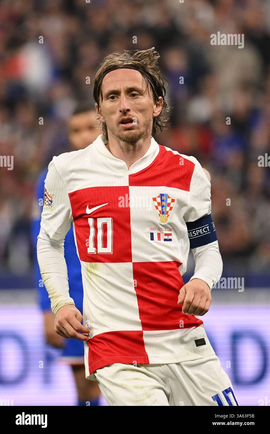 Paris, France. 23rd Mar, 2025. soccer - Luka Modric #10 during the ...