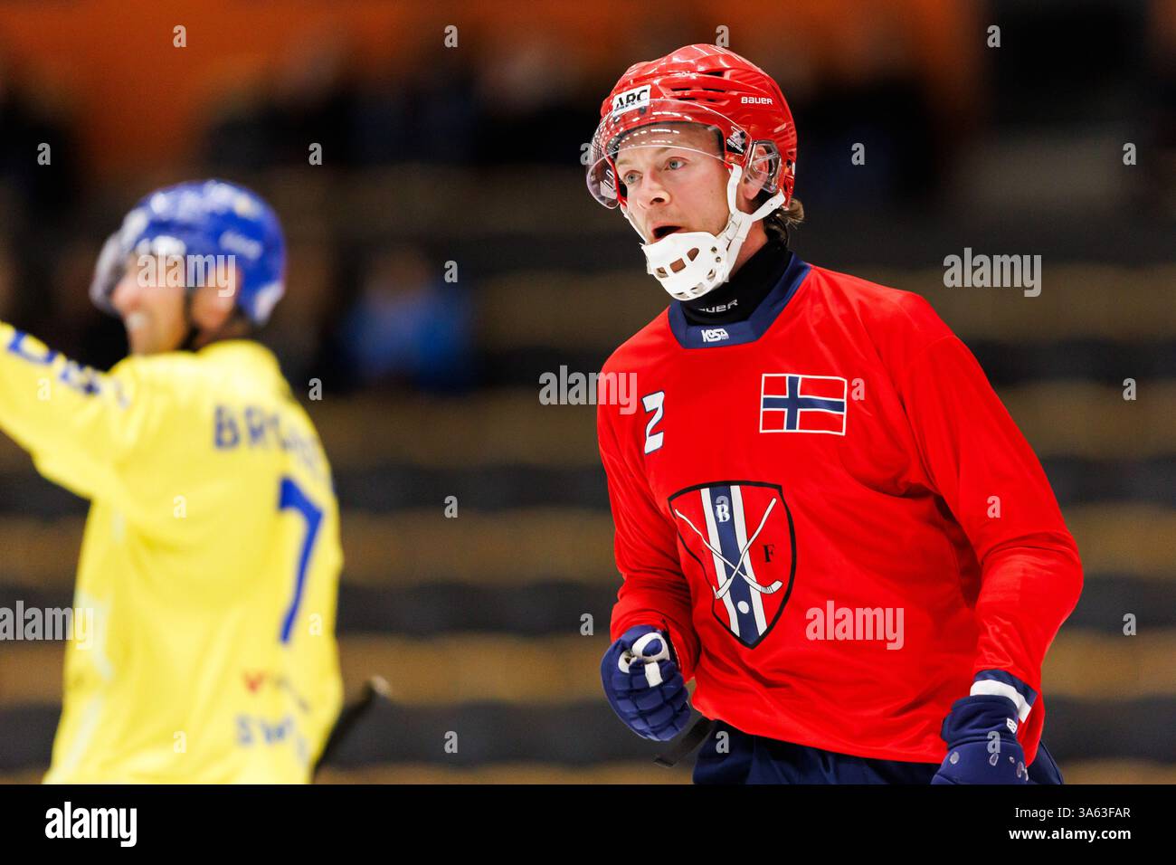 Johan Morch Andersen of, Norway. , . during the FIB 2025 Bandy World ...