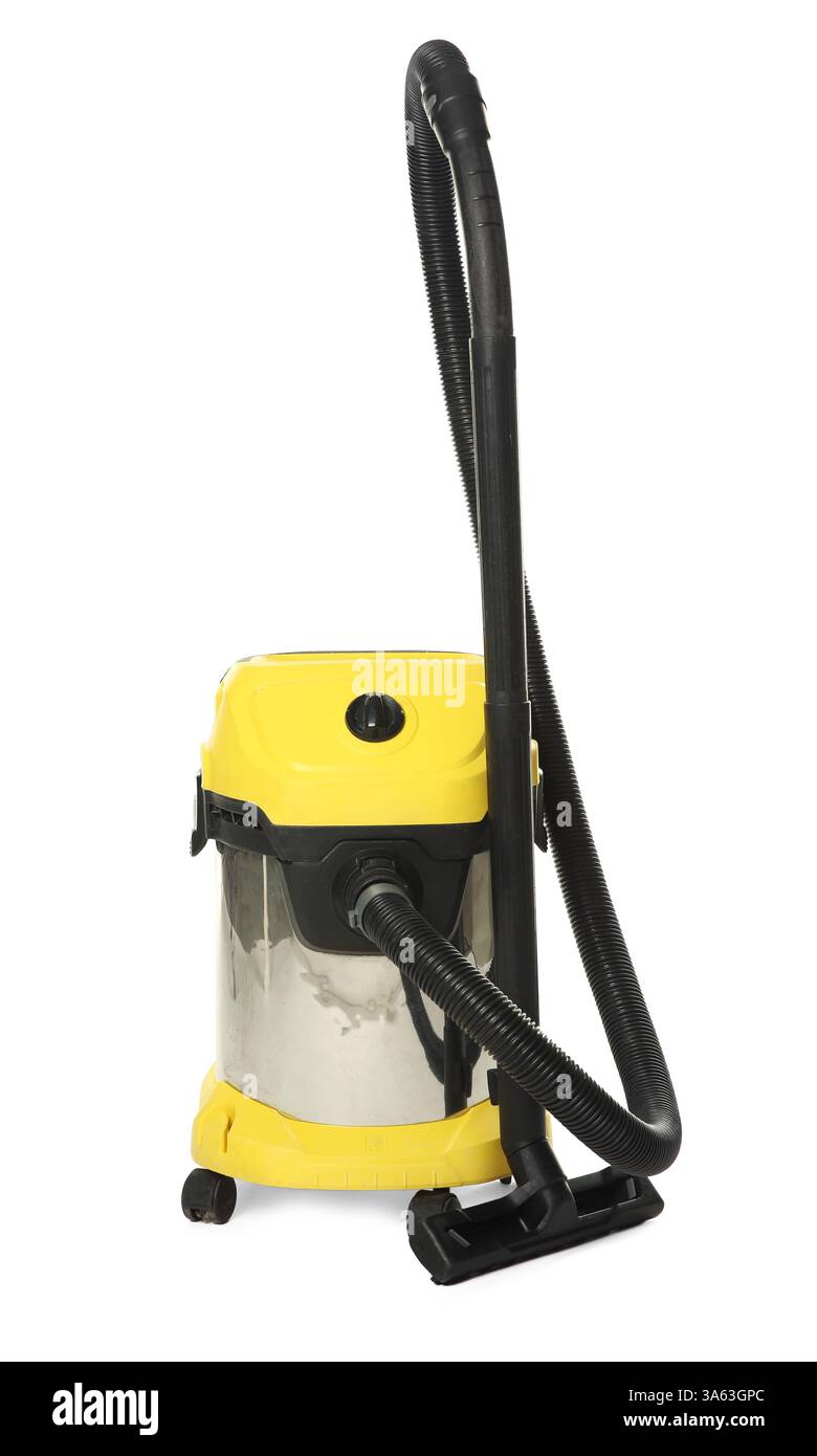 Vacuum cleaner isolated on white. Cleaning equipment Stock Photo - Alamy
