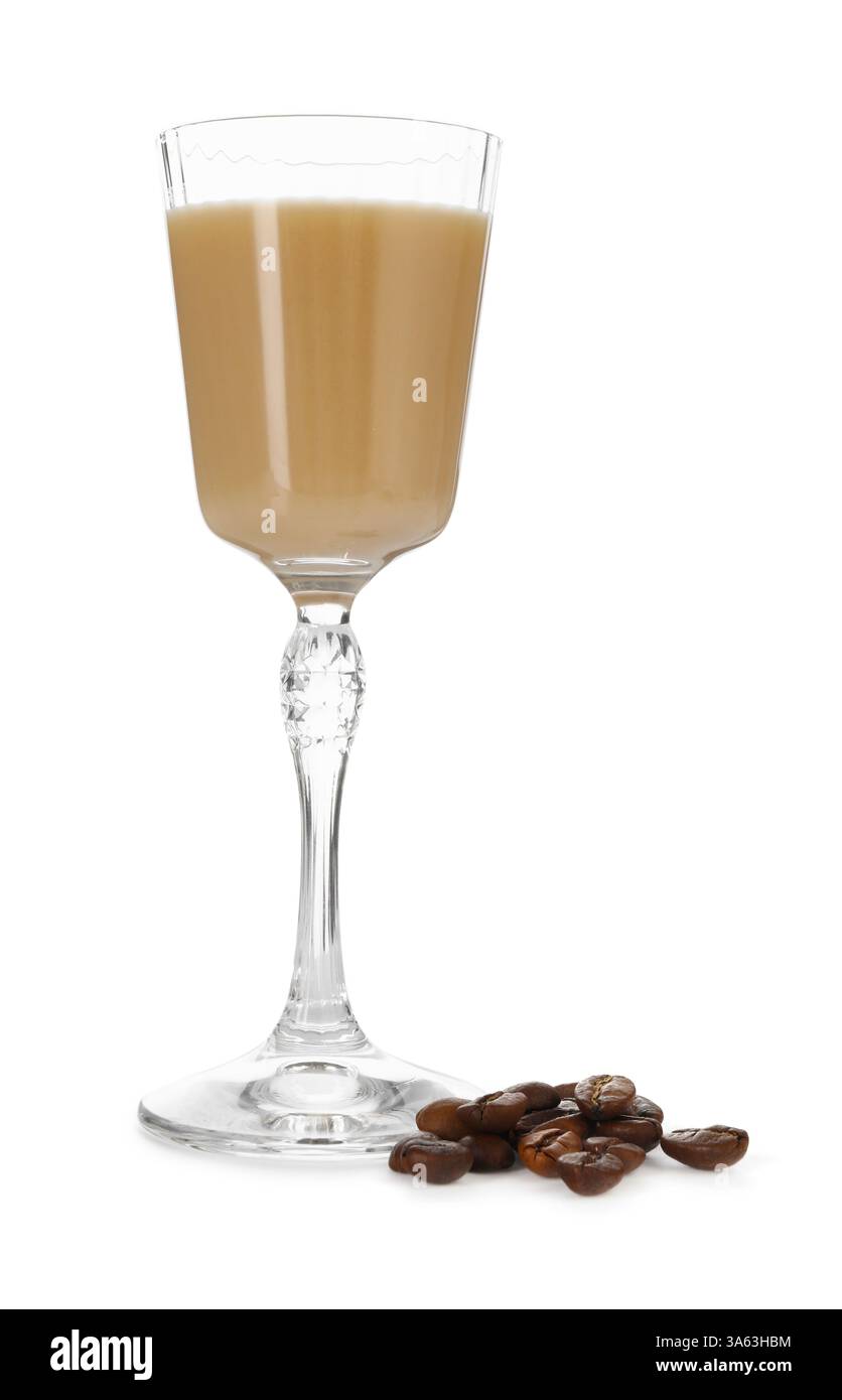 Alcohol coffee liqueur beans Cut Out Stock Images & Pictures - Alamy
