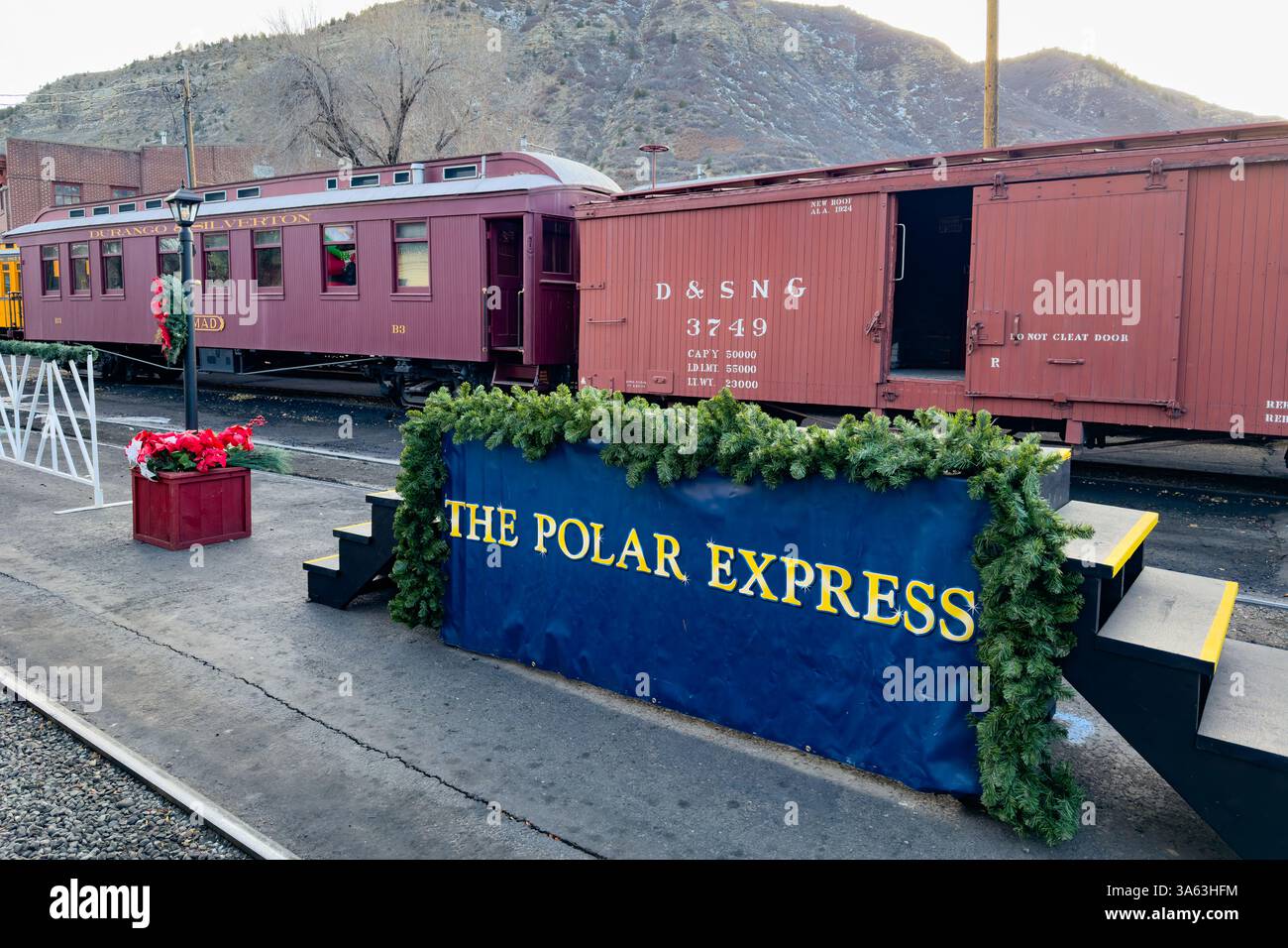Railroad station of the Durango & Silverton Narrow Gauge Railroad ...
